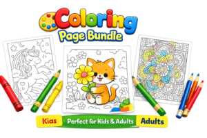 500+ Bold & Easy Coloring Pages Review (2026) – Stress-Free Coloring Book